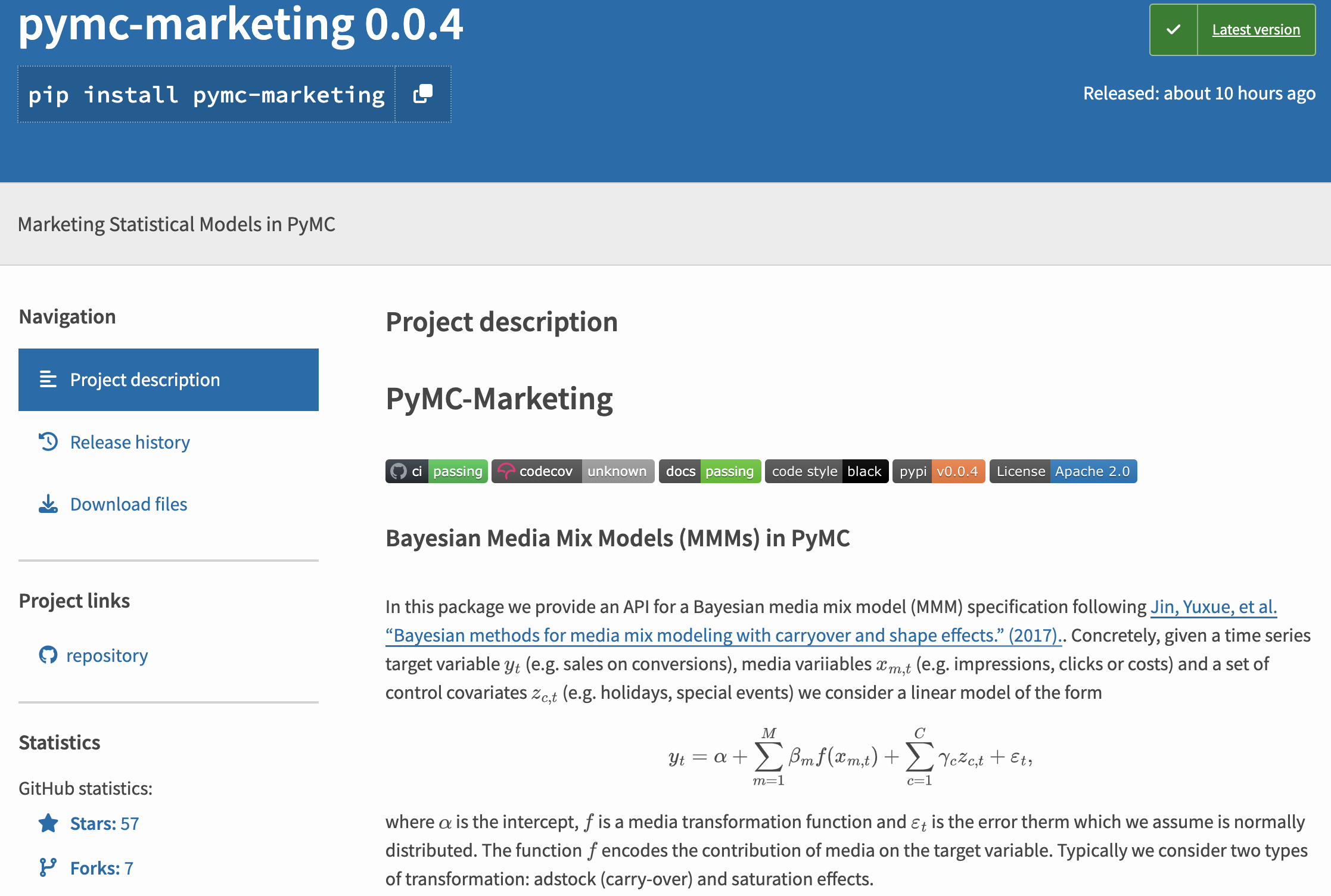 Media Mix Models A Bayesian Approach With Pymc